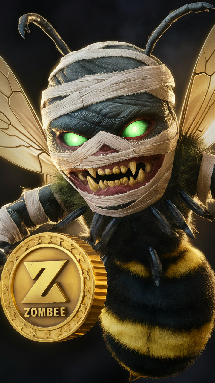 Zombee - Bee with Head of Zombie